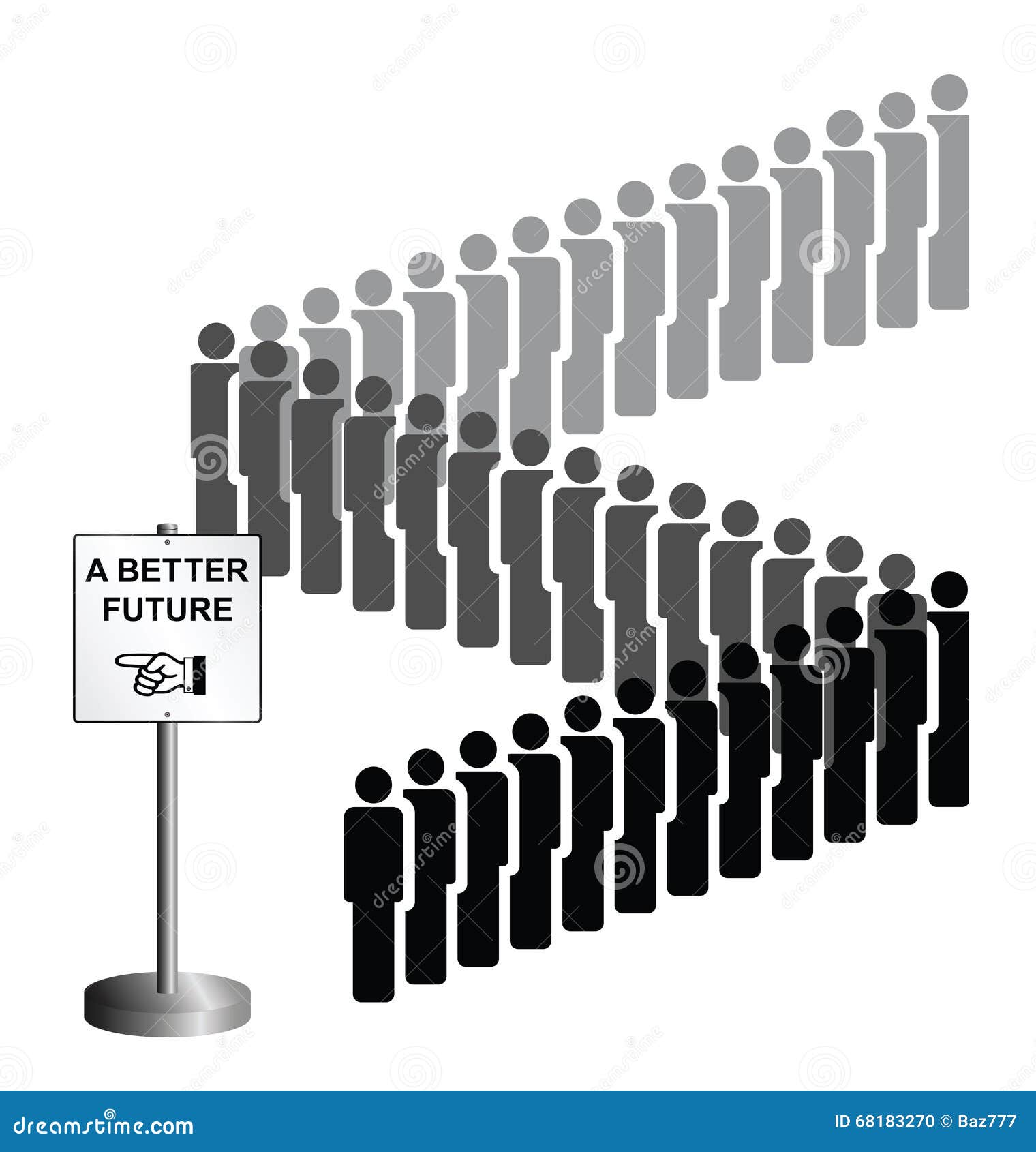 Economic and Refugee Migration Stock Vector - Illustration of ...