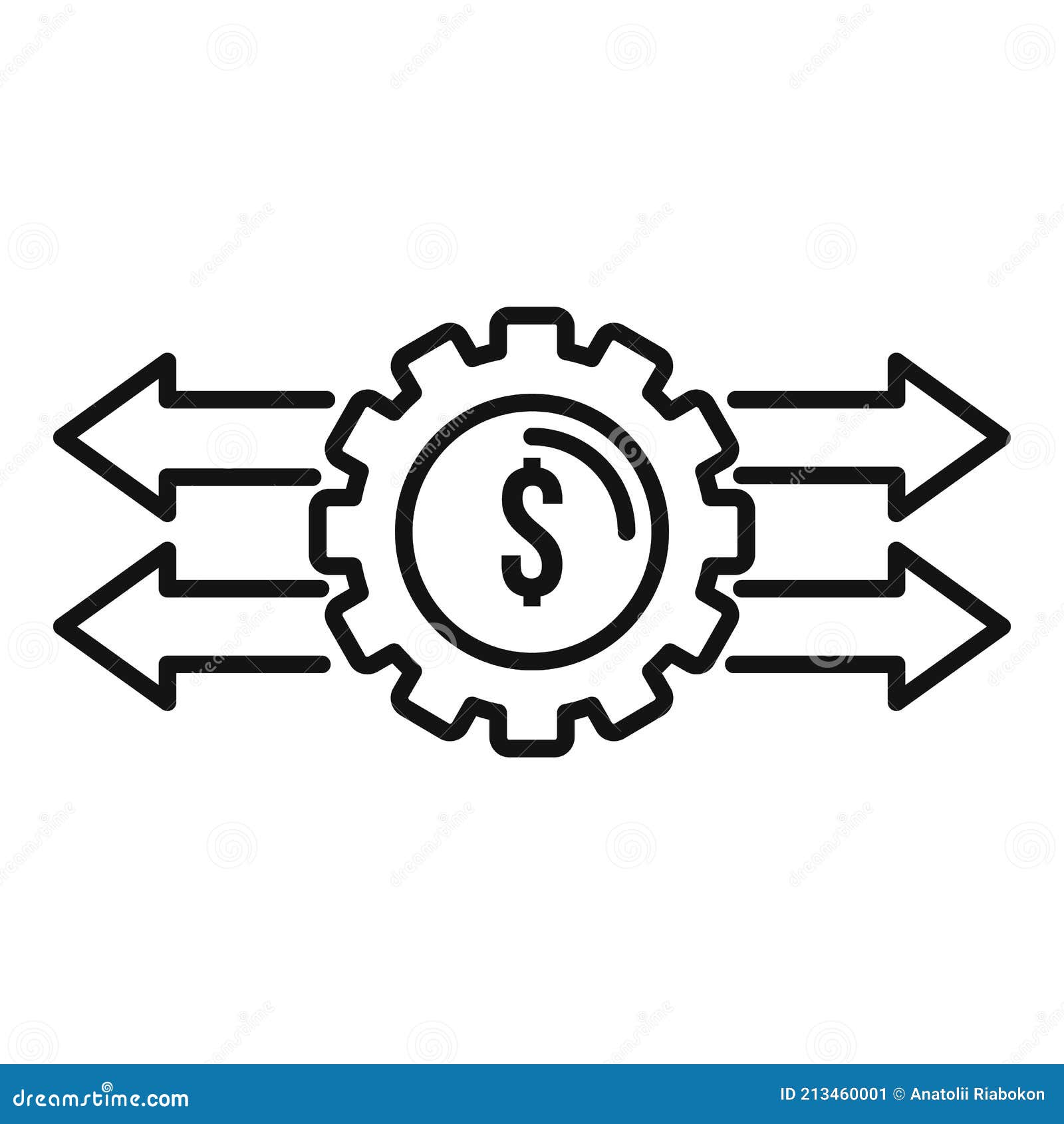Economic Restructuring Icon, Outline Style Stock Vector - Illustration ...