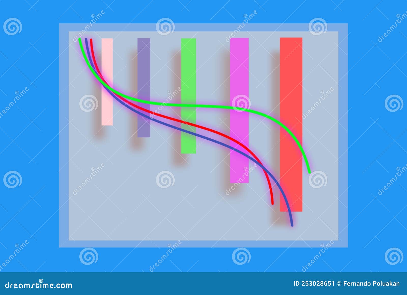 Economic Table Curve for Representing Stock Illustration - Illustration ...