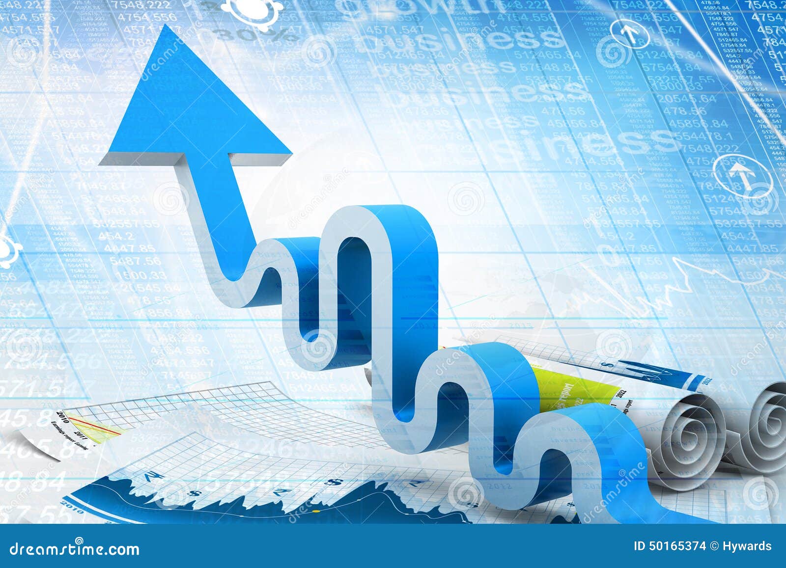 Economical Business graph stock illustration. Illustration of ...