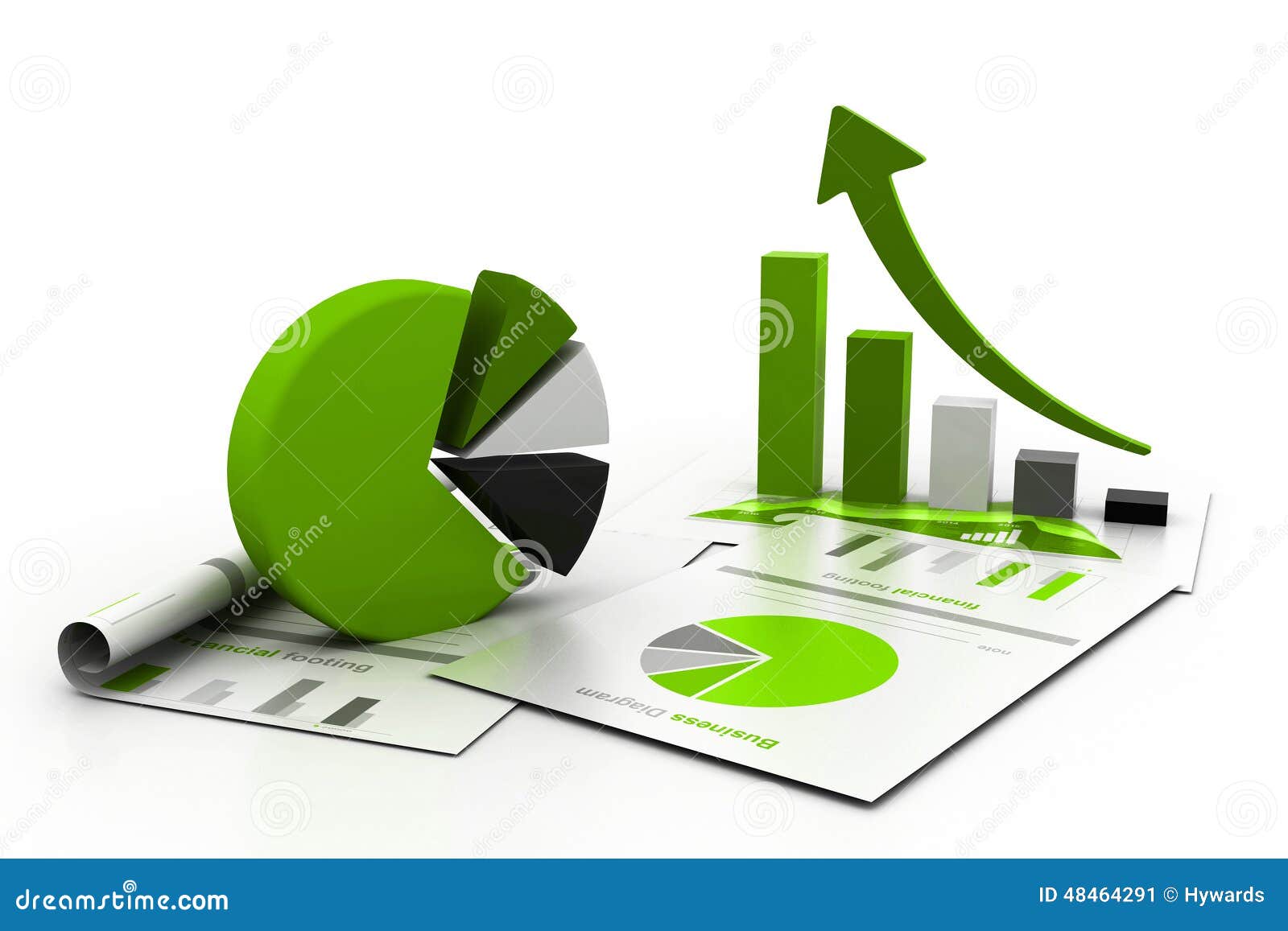 Economical chart and graph stock illustration. Illustration of diagram ...