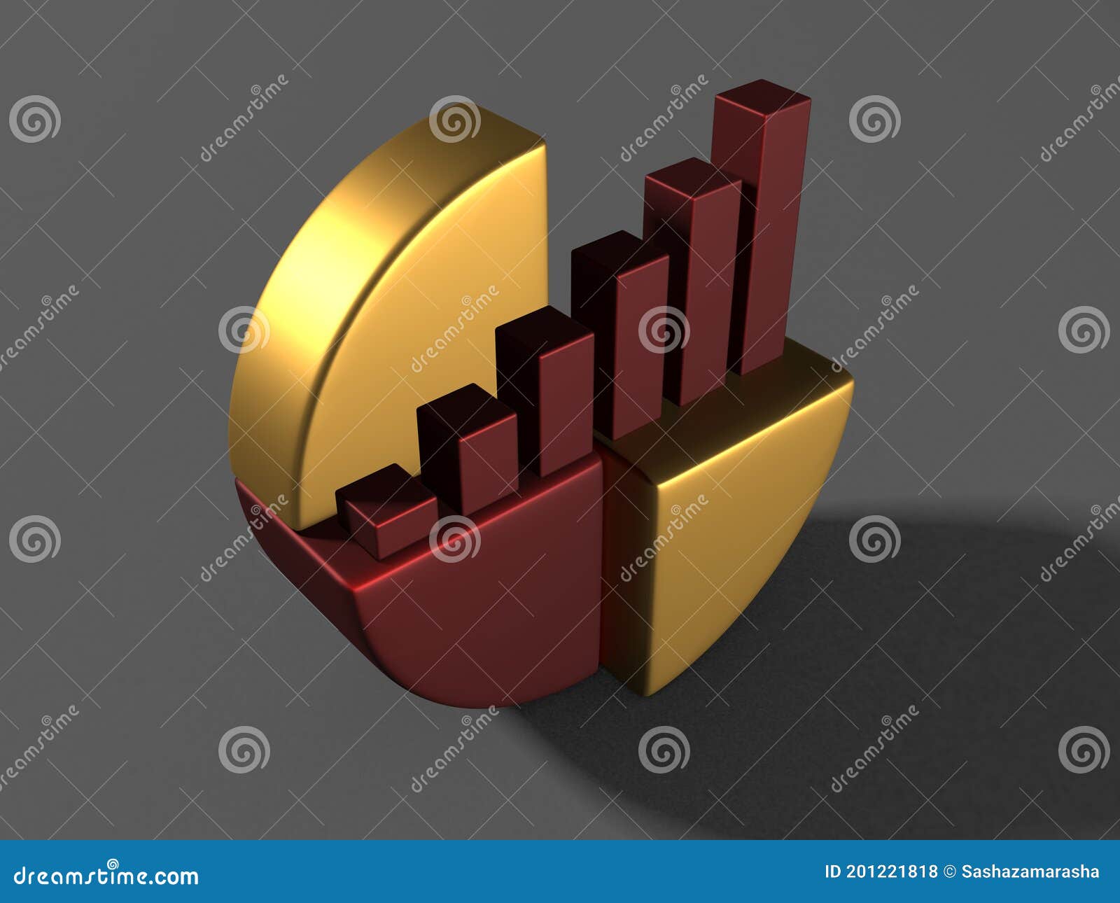 Economical Graph Chart. Business Concept Stock Illustration ...