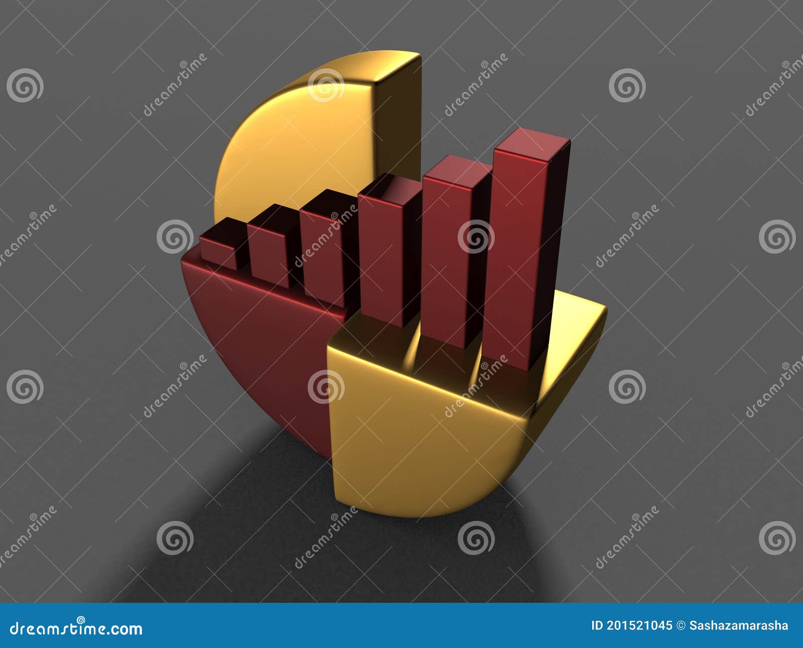 Economical Graph Chart. Business Concept Stock Illustration ...