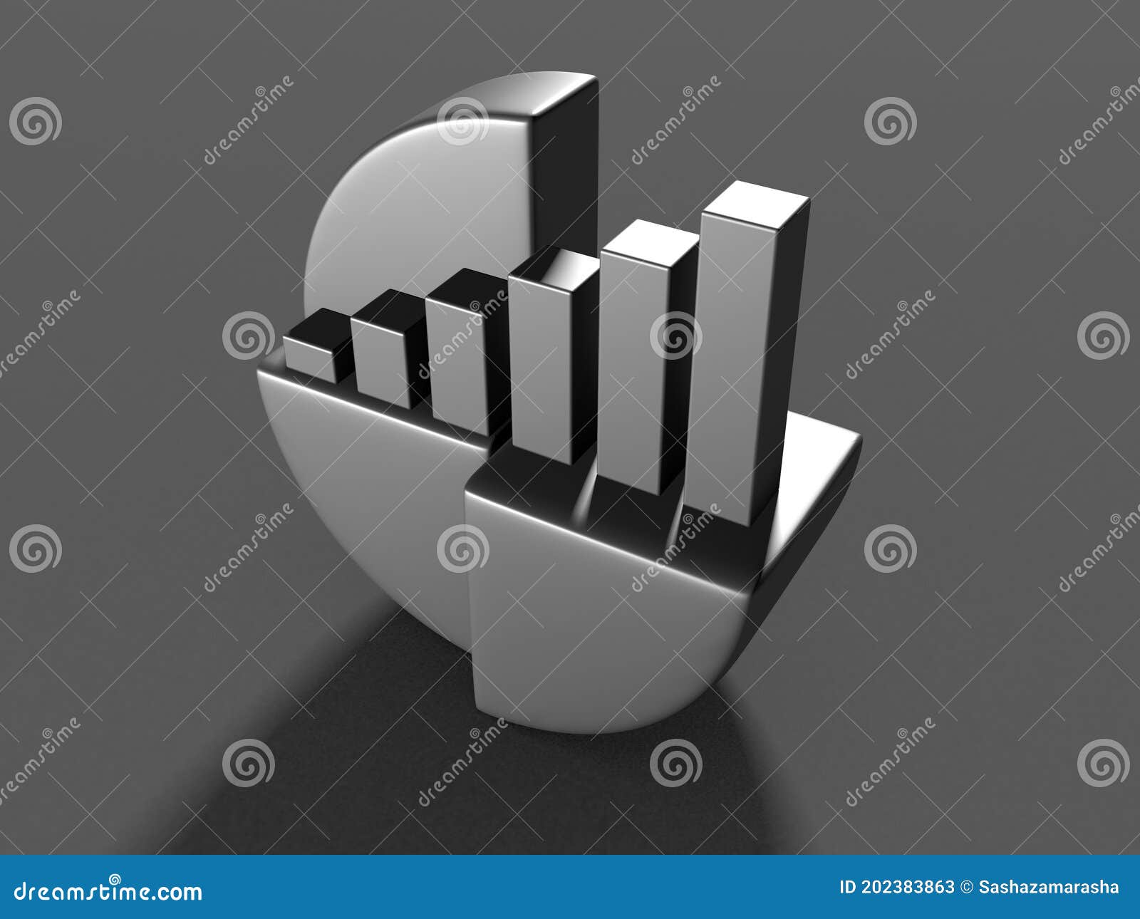 Economical Graph Chart. Business Concept Stock Illustration ...