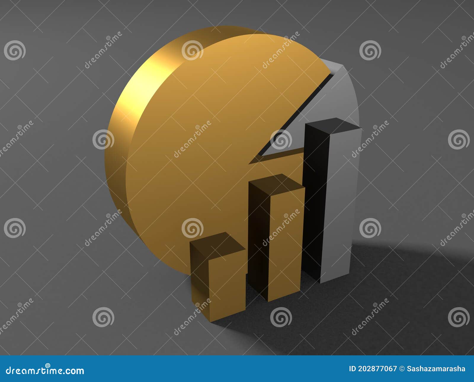 Economical Graph Chart. Business Concept Stock Illustration ...
