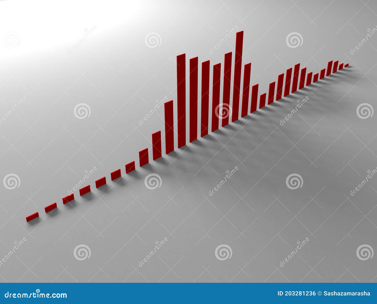 Economical Graph Chart. Business Concept Stock Illustration ...