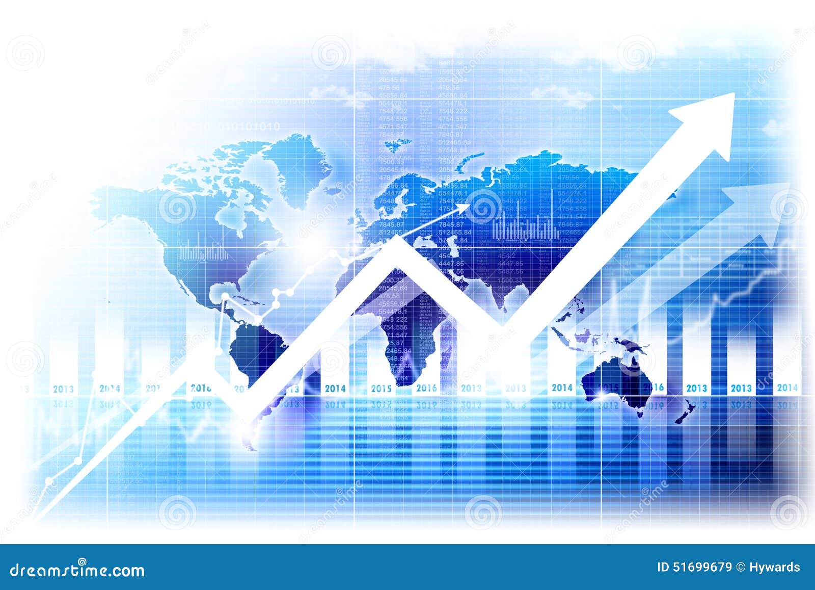 Economical Stock Market Graph Stock Illustration - Illustration of ...