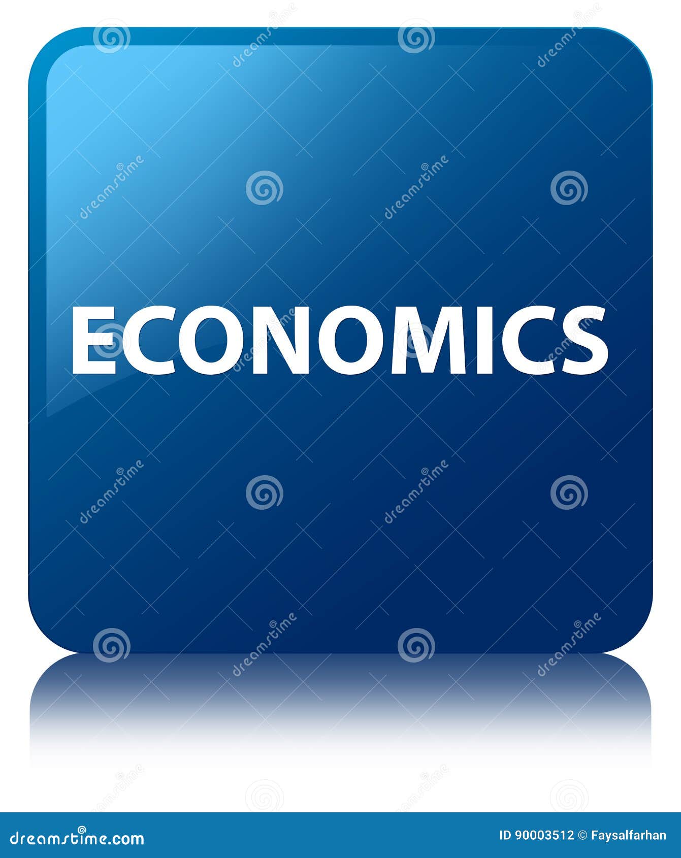 Economics Blue Square Button Stock Illustration - Illustration of ...