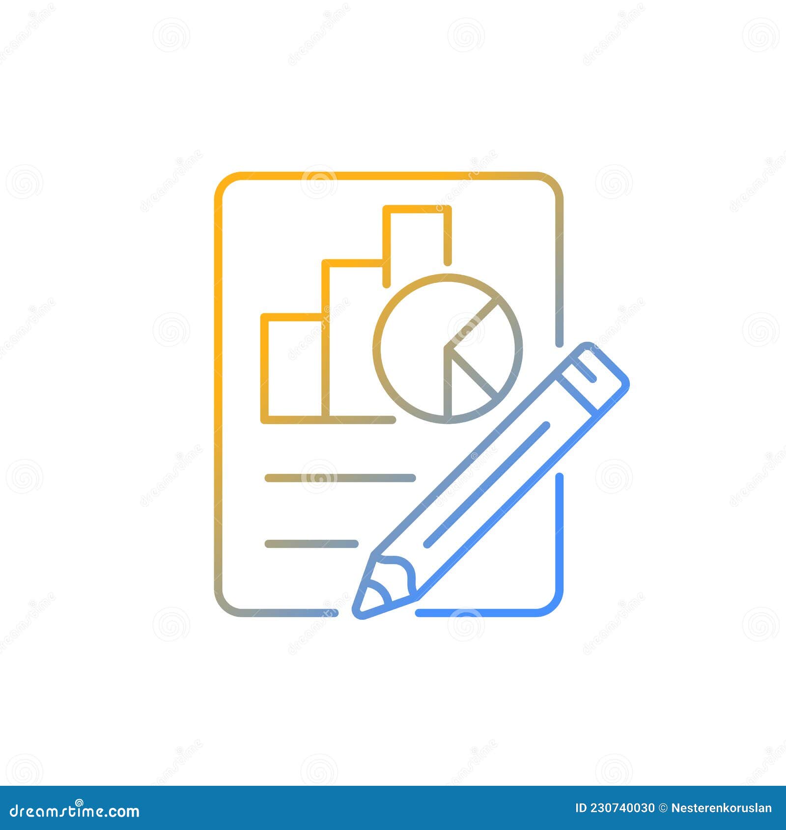 Economics Gradient Linear Vector Icon Stock Vector - Illustration of ...