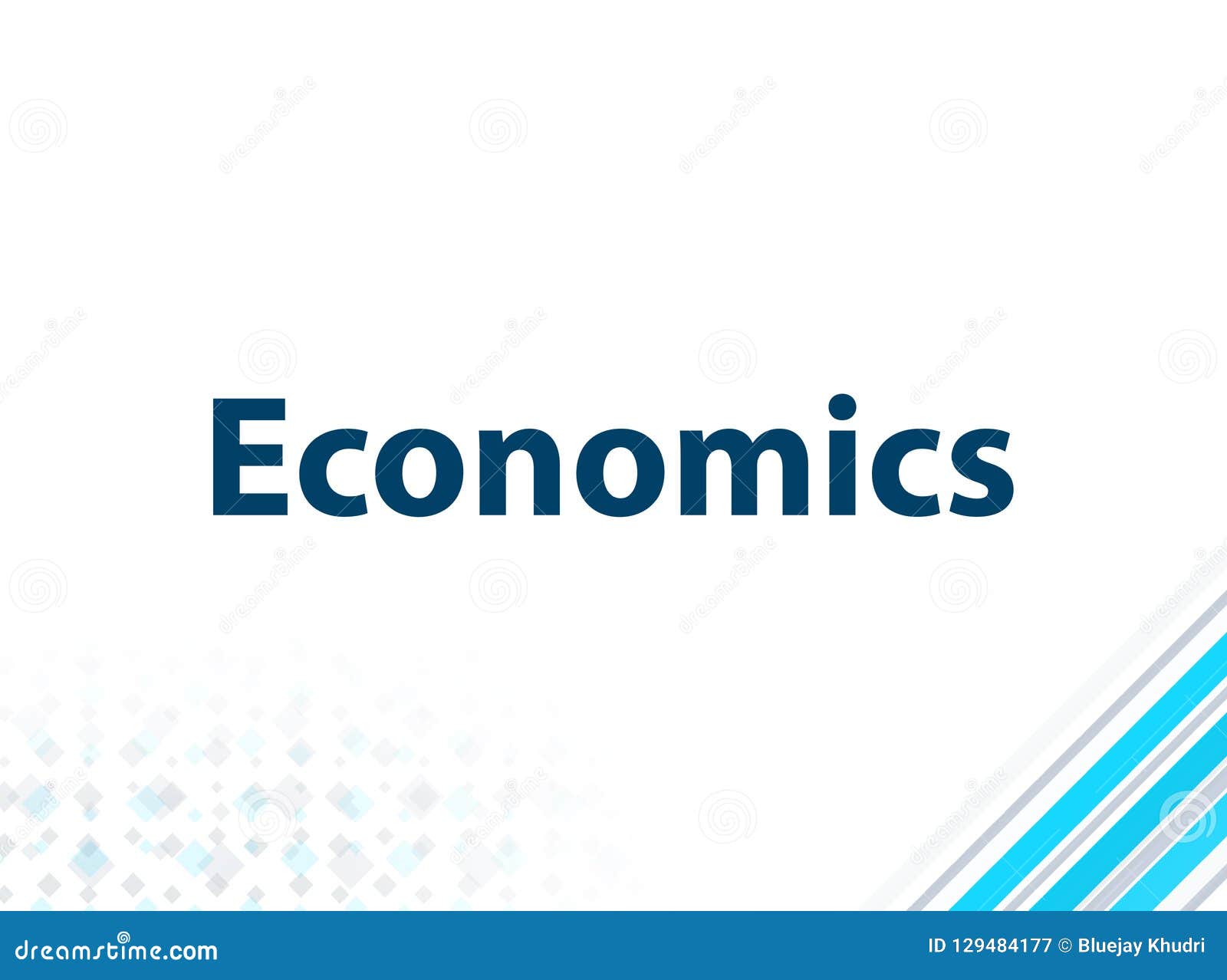 Economics Modern Flat Design Blue Abstract Background Stock ...