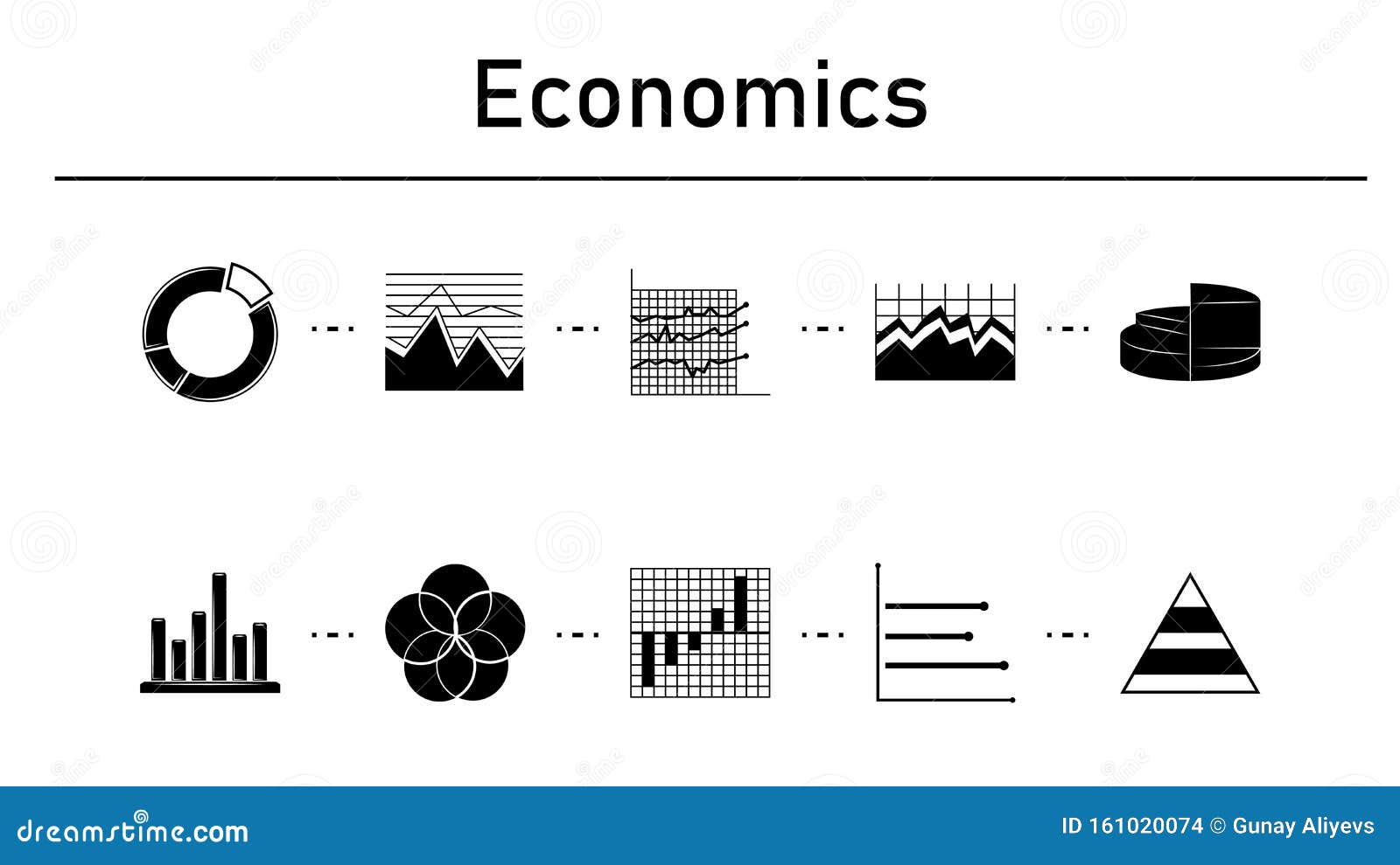 Economics Simple Concept Icons Set Stock Illustration - Illustration of ...