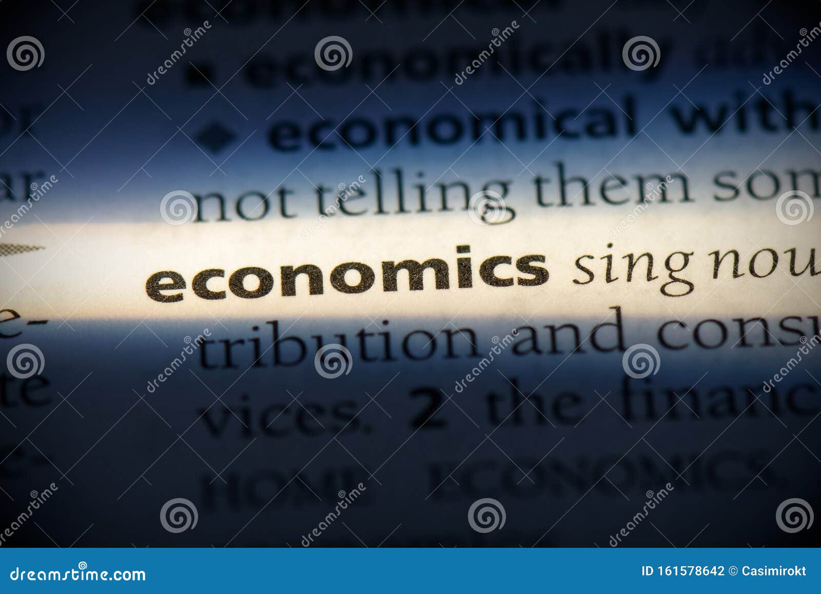 Economics stock photo. Image of education, definition - 161578642