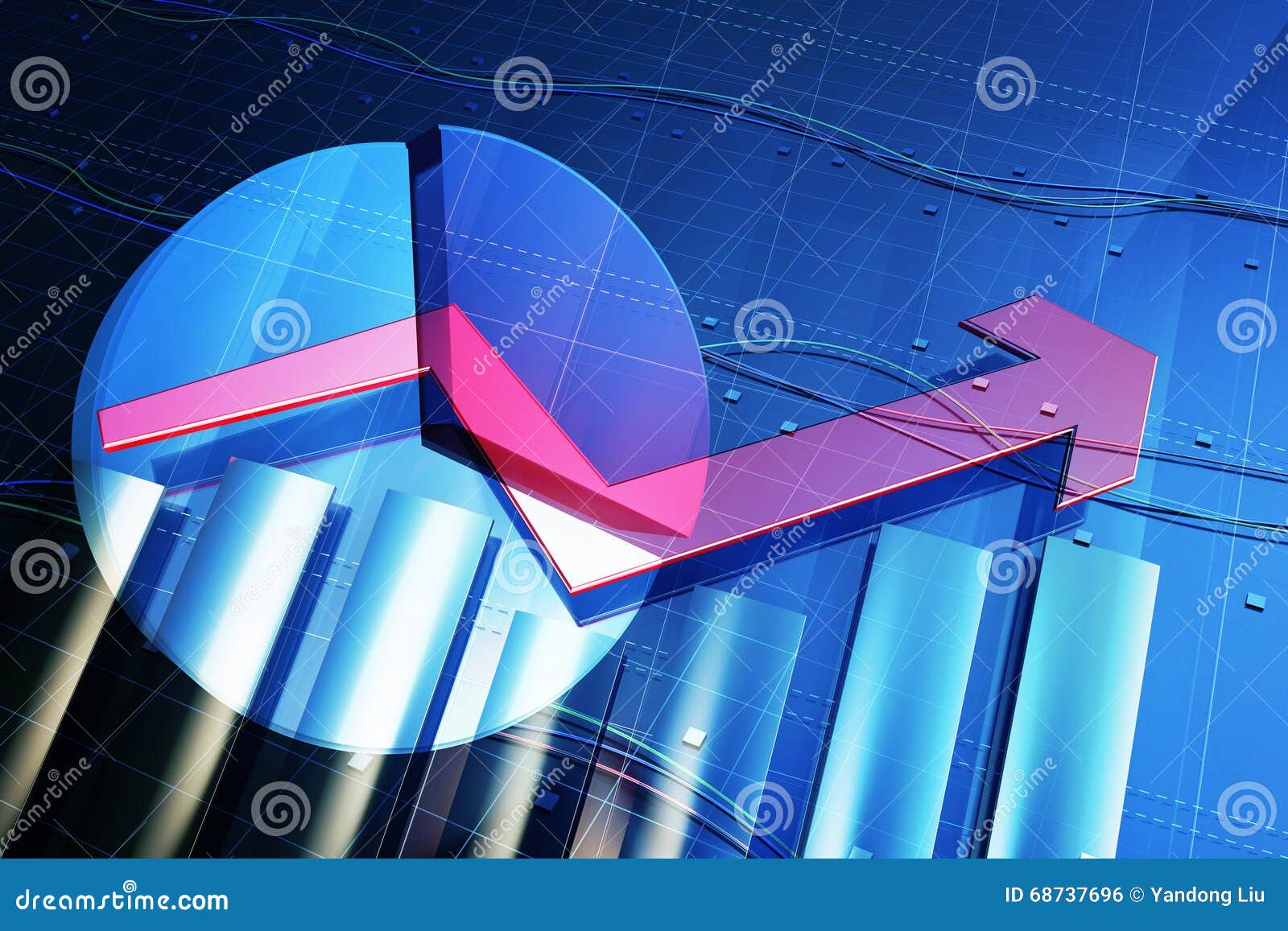 Economische Ontwikkeling En Pijl Stock Illustratie - Illustration of ...