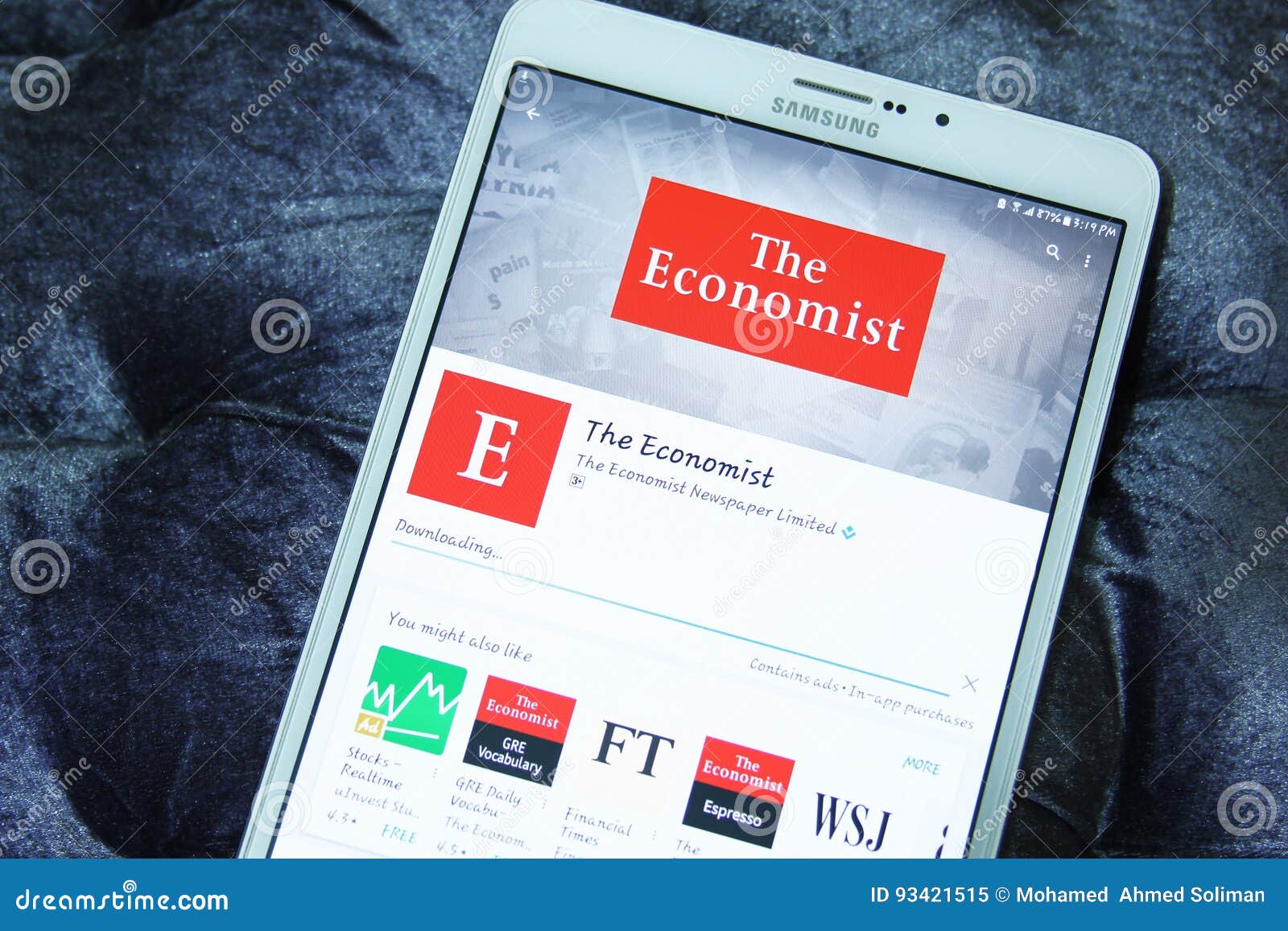 The Economist APP mobile image éditorial. Image du medias - 93421515