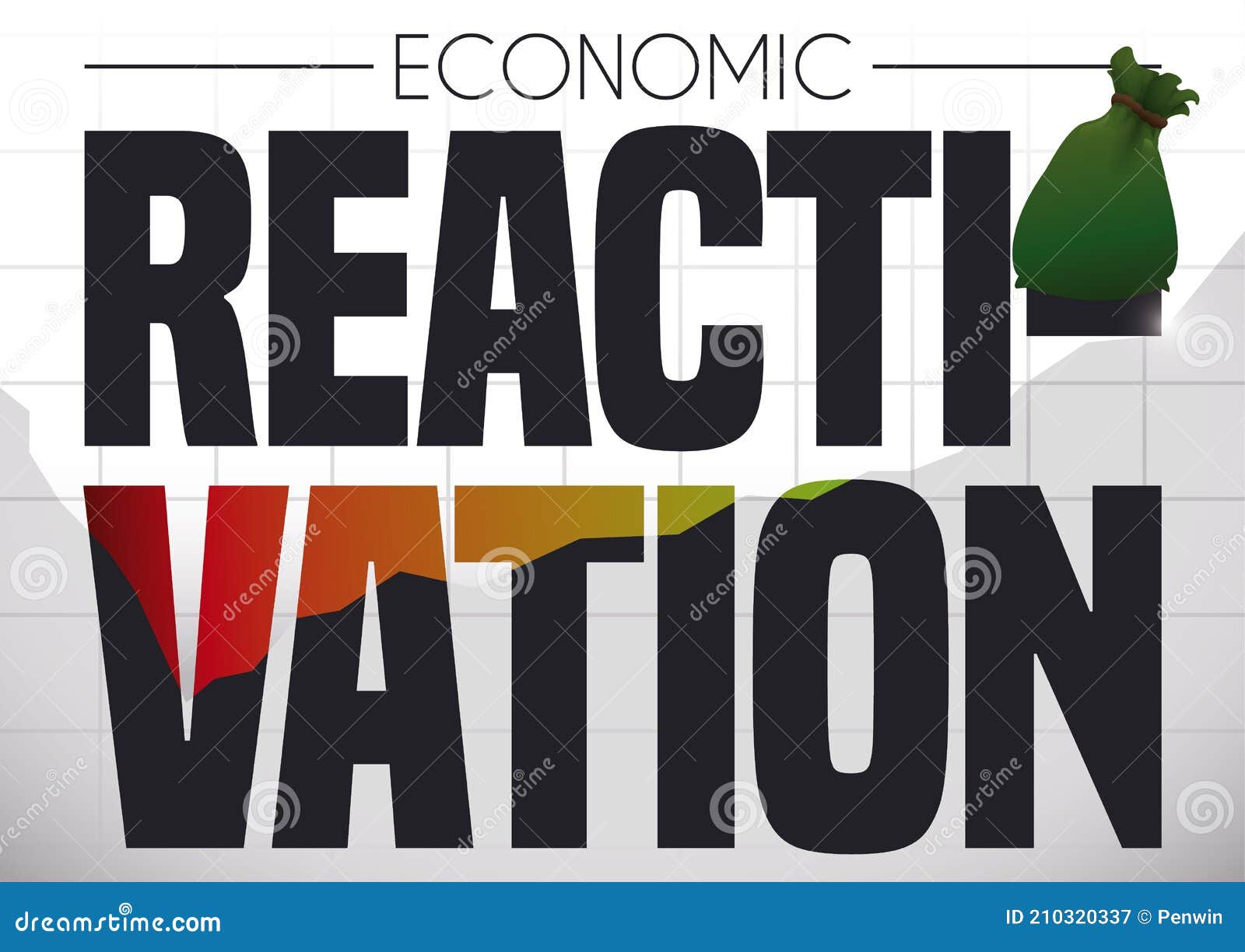 Little Satchel Over Sign and Squared Background Promoting Economic ...