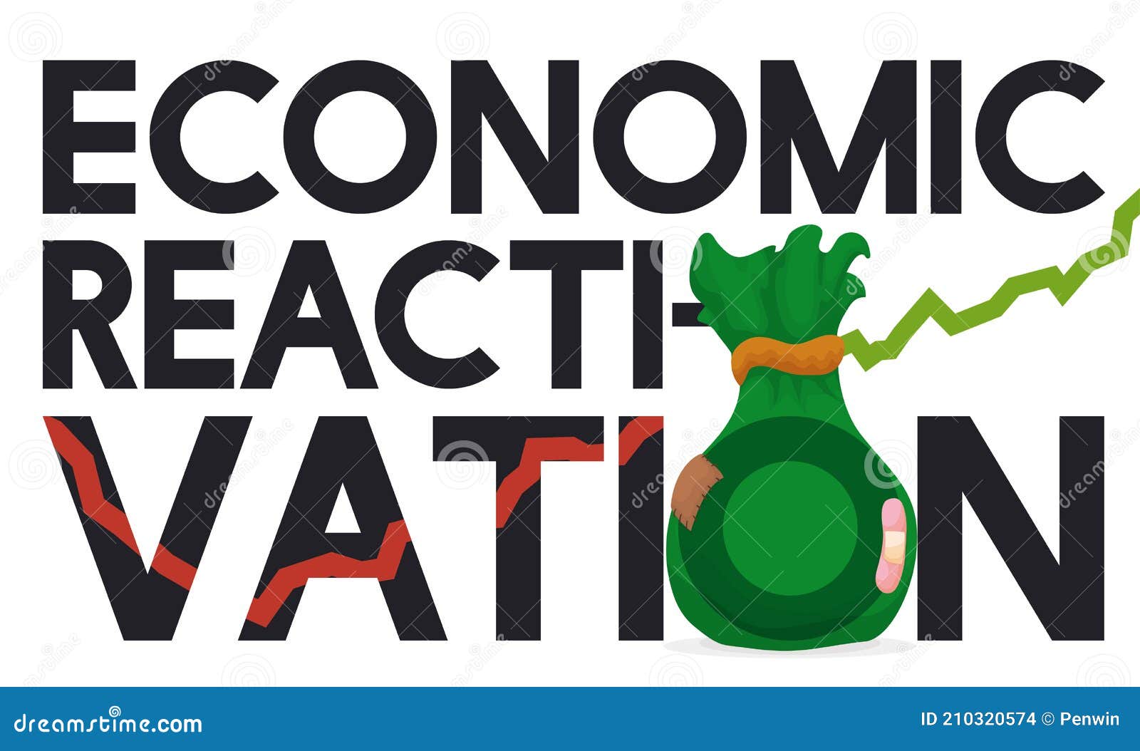 Symbolic Design with Satchel and Crescent Line for Economic ...