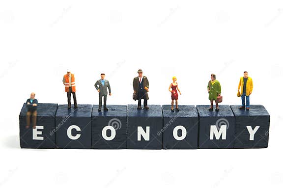 Economy stock photo. Image of professions, spending, figurines - 7570750