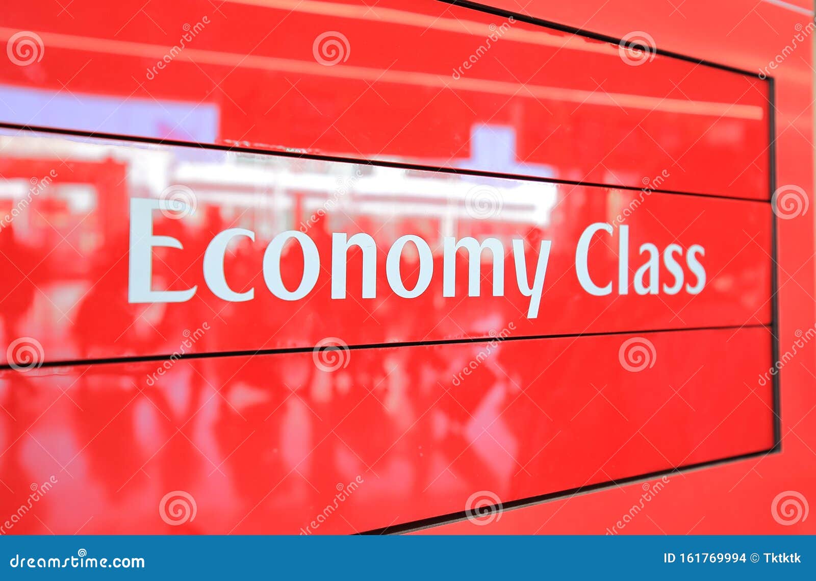 Economy Class Sign Check in Airport Stock Photo - Image of logo, check ...
