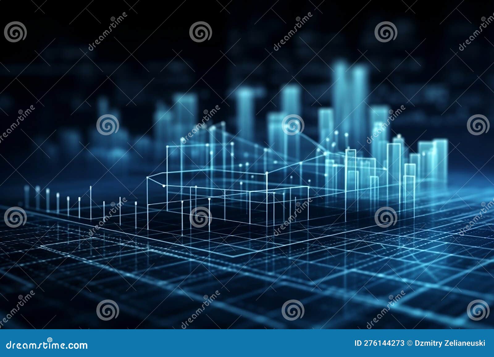 Economy Concept. Graphic Indicators of the Economy in the World ...