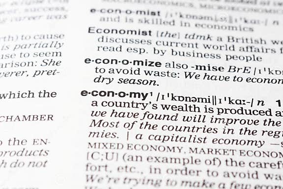 Economy definition stock photo. Image of economic, idea - 15429078