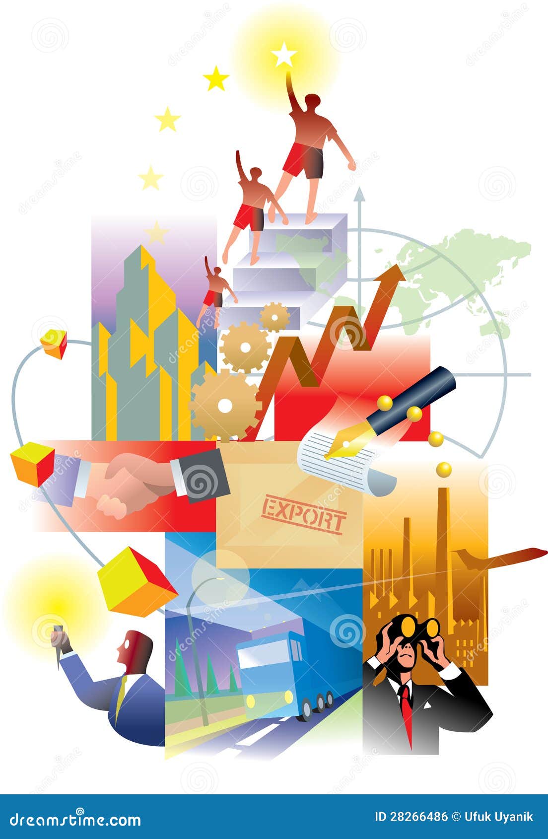 Economy and Future stock illustration. Illustration of blue - 28266486