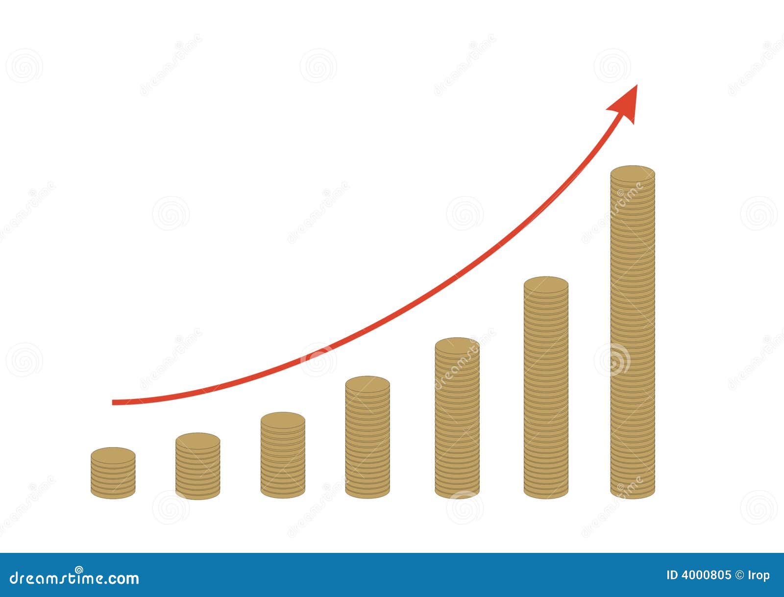 Economy graph stock illustration. Illustration of horizontal - 4000805
