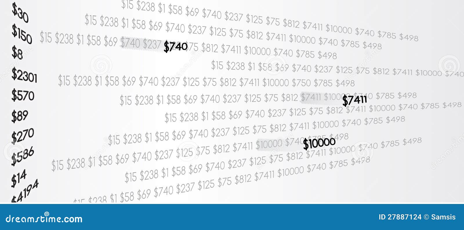 Economy numbers stock illustration. Illustration of change - 27887124