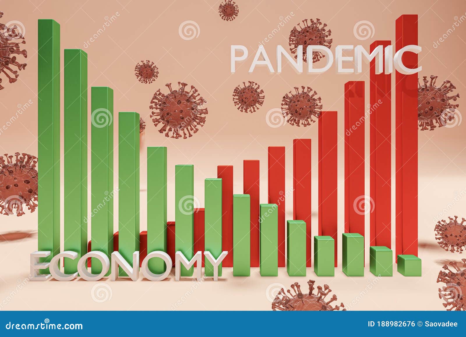 Economy during Pandemic, Economy Fall Stock Illustration - Illustration ...