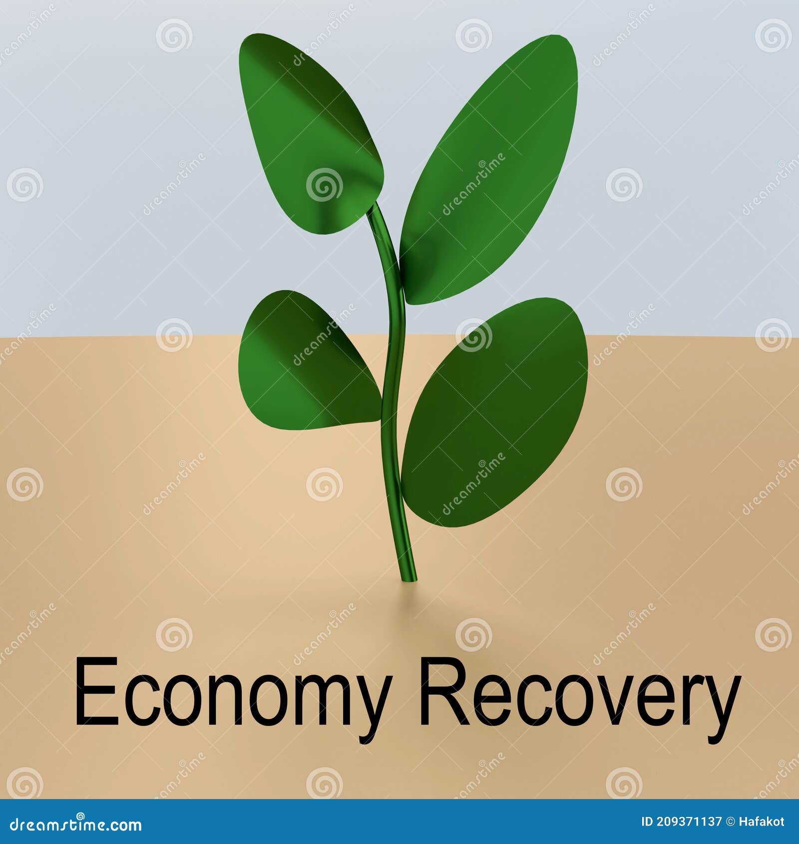 Economy Recovery concept stock illustration. Illustration of growth ...