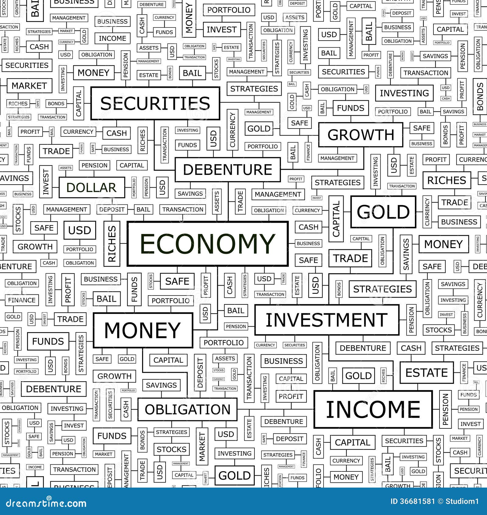 ECONOMY stock vector. Illustration of idea, economy, design - 36681581