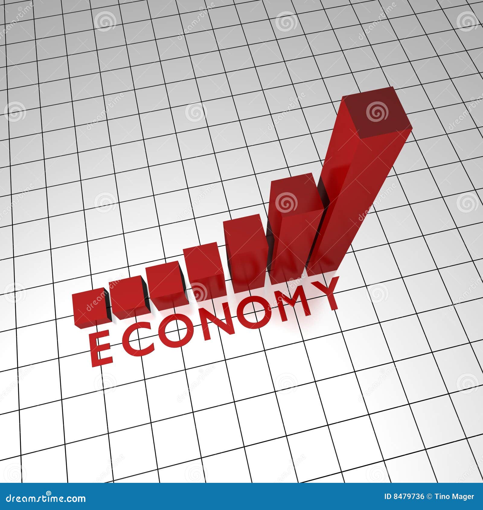Economy text diagram 3d stock illustration. Illustration of generated ...