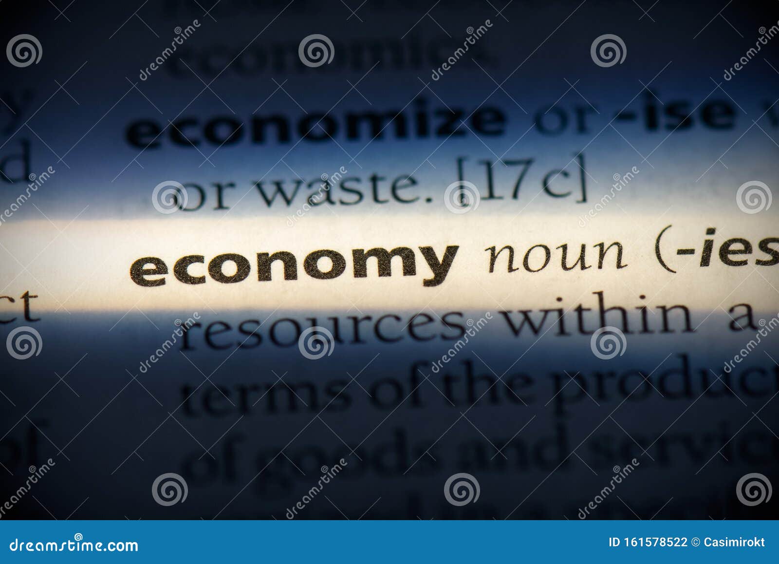 Economy stock photo. Image of focus, book, word, dictionary - 161578522