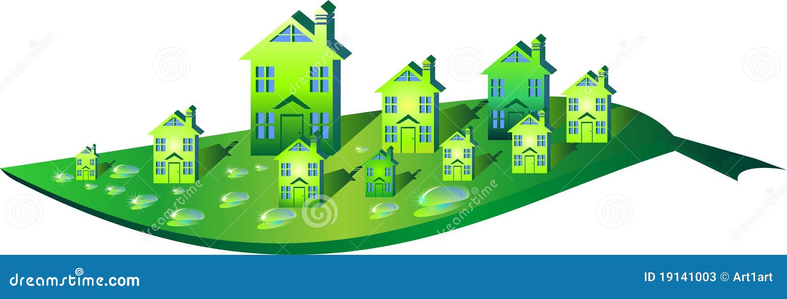 Ecopolis stock illustration. Illustration of light, happy - 19141003