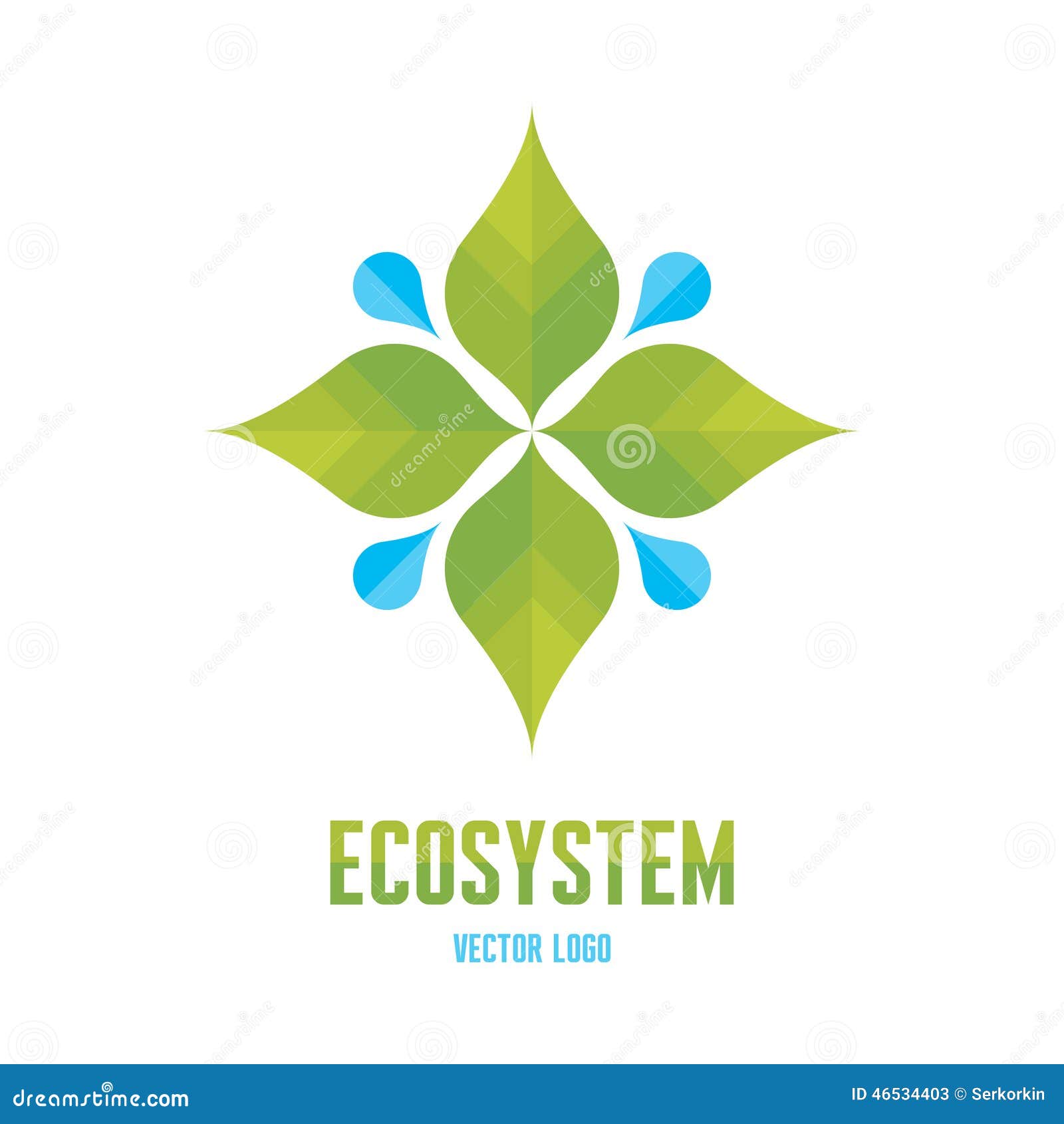 Ecosystem Concept Illustration - Abstract Vector Logo Sign Template ...
