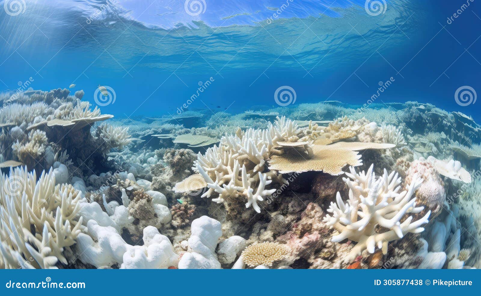 Ecosystem coral bleaching stock illustration. Illustration of recovery ...