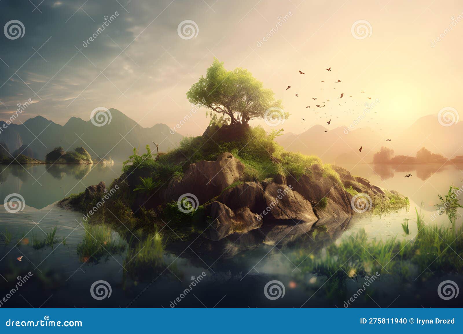 Ecosystem Ecology Healthy Environment Concept . Generative AI Stock ...