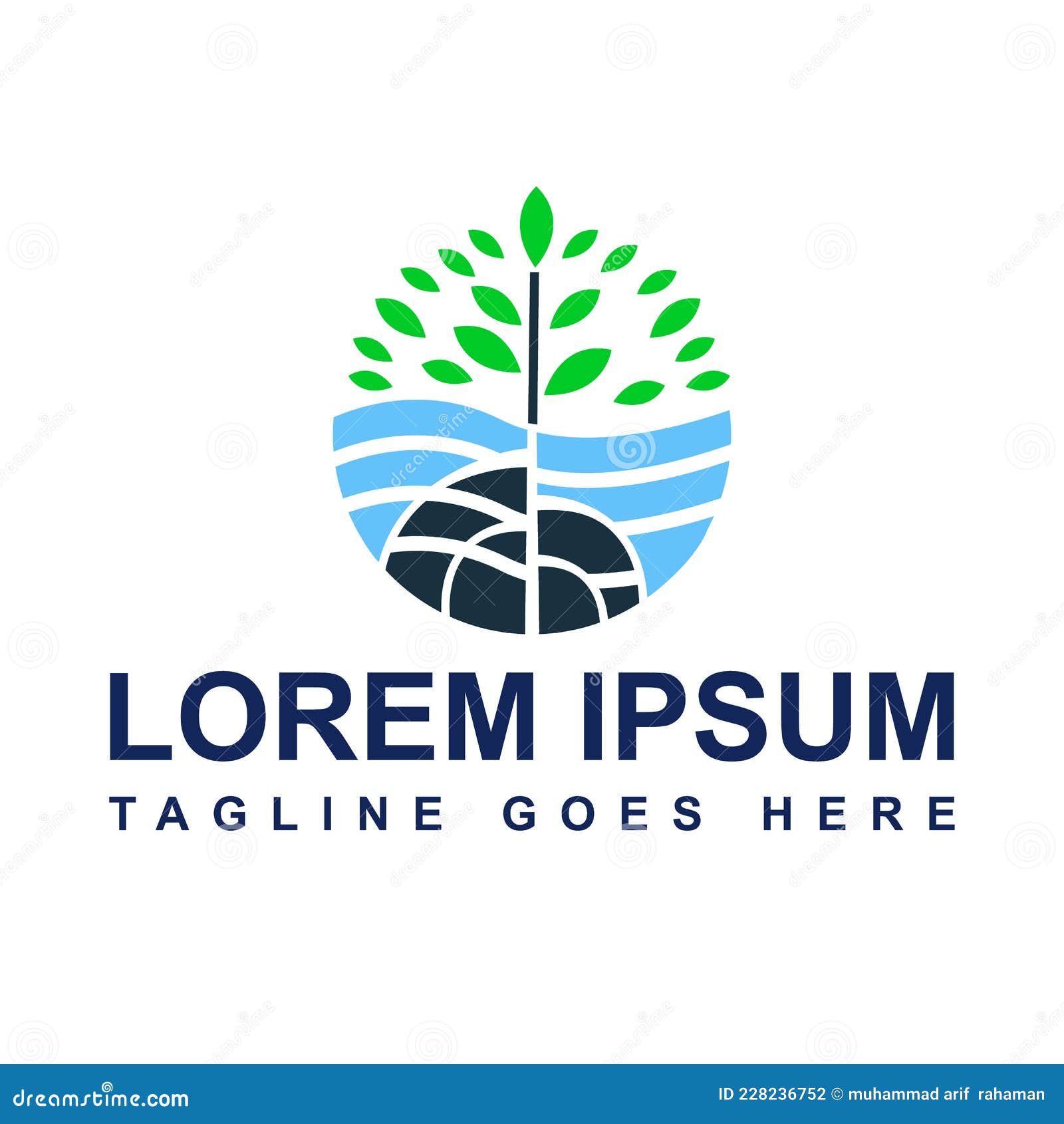 Ecosystem Environmental Conservation Logo Design Vector Illustration ...