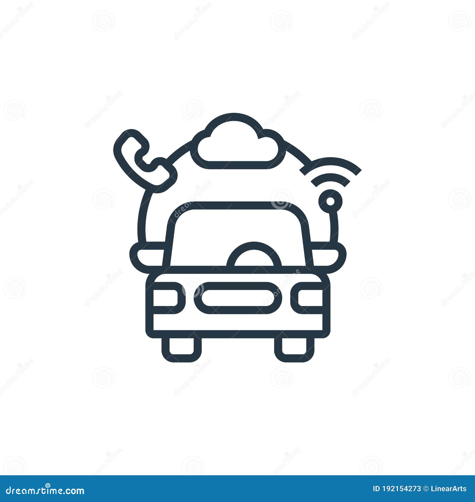 Ecosystem Icon Vector from Electric Vehicle Concept. Thin Line ...