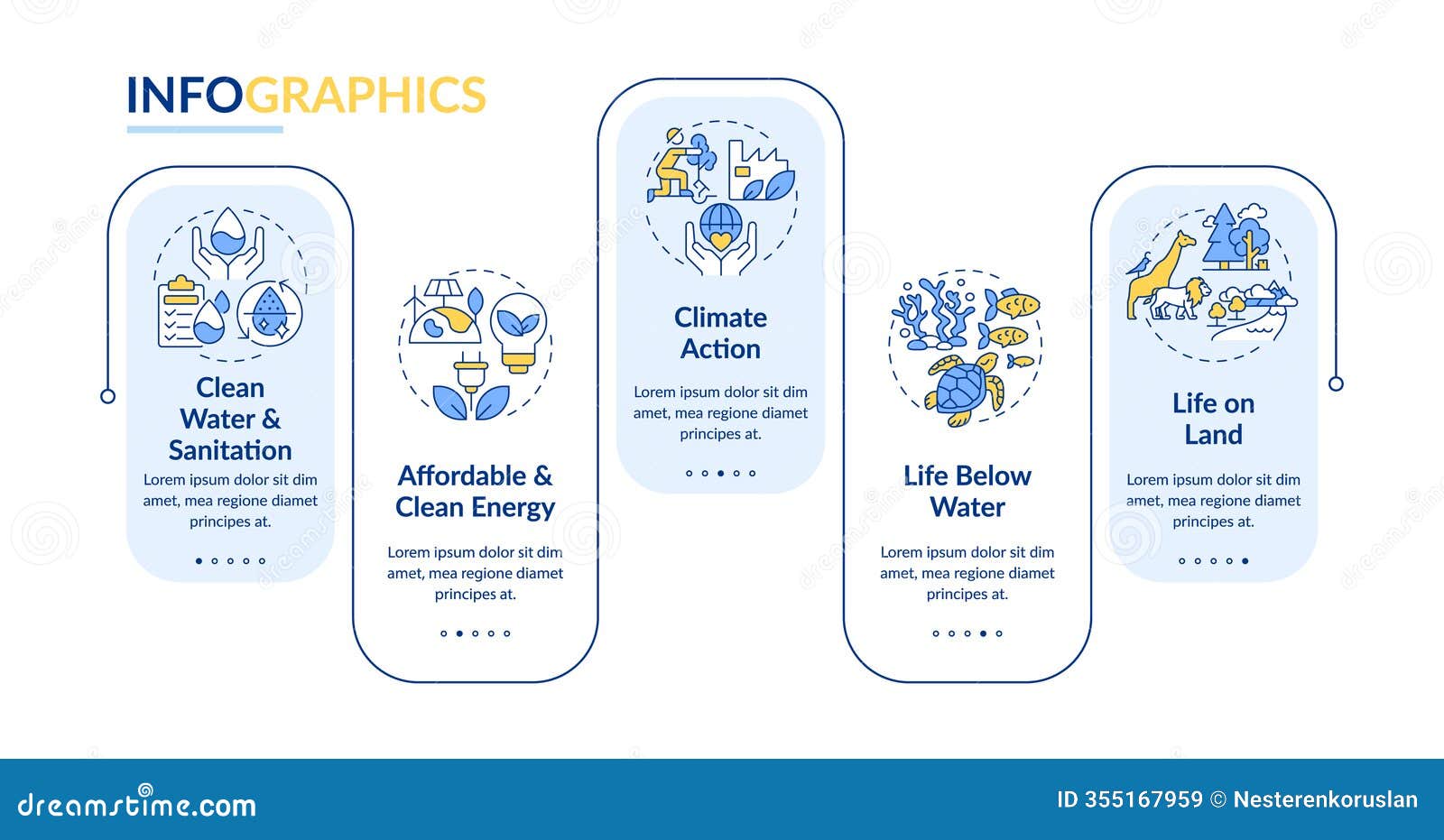 Ecosystem Preservation Rectangle Infographic Vector Stock Illustration ...