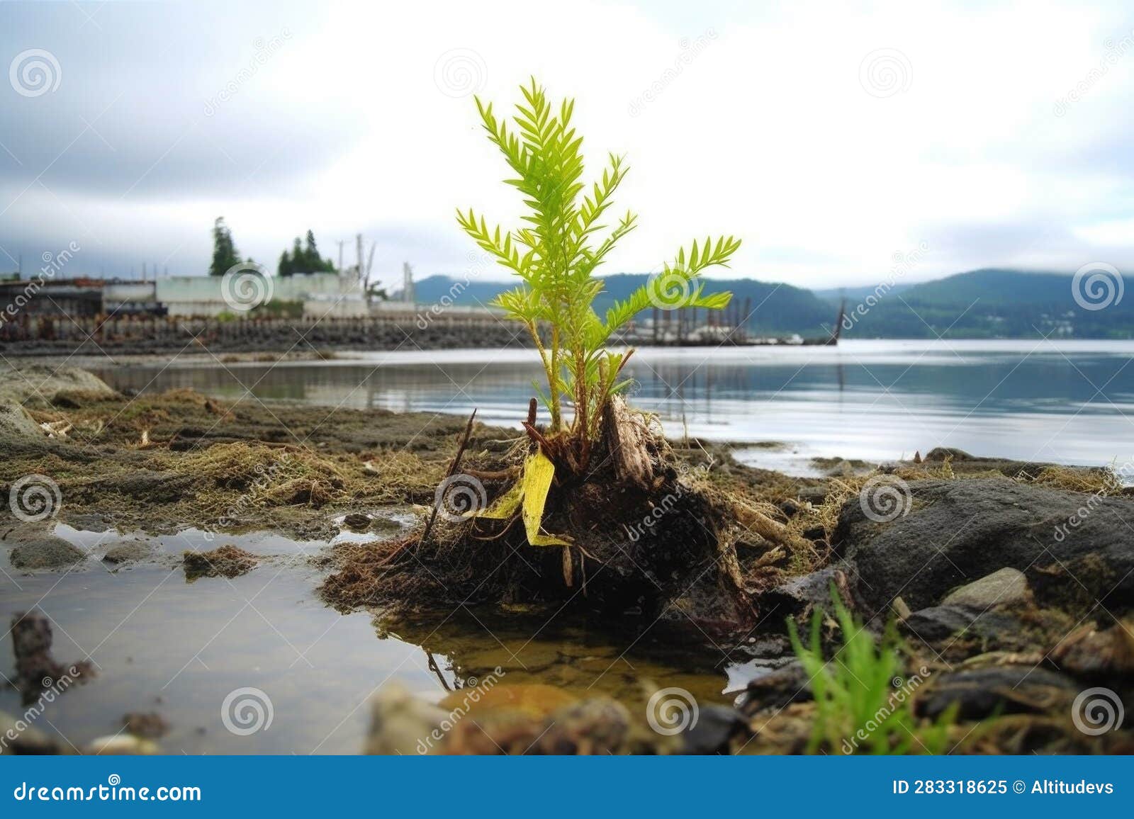 Ecosystem Recovery Post-tsunami: New Plant Growth Stock Image - Image ...