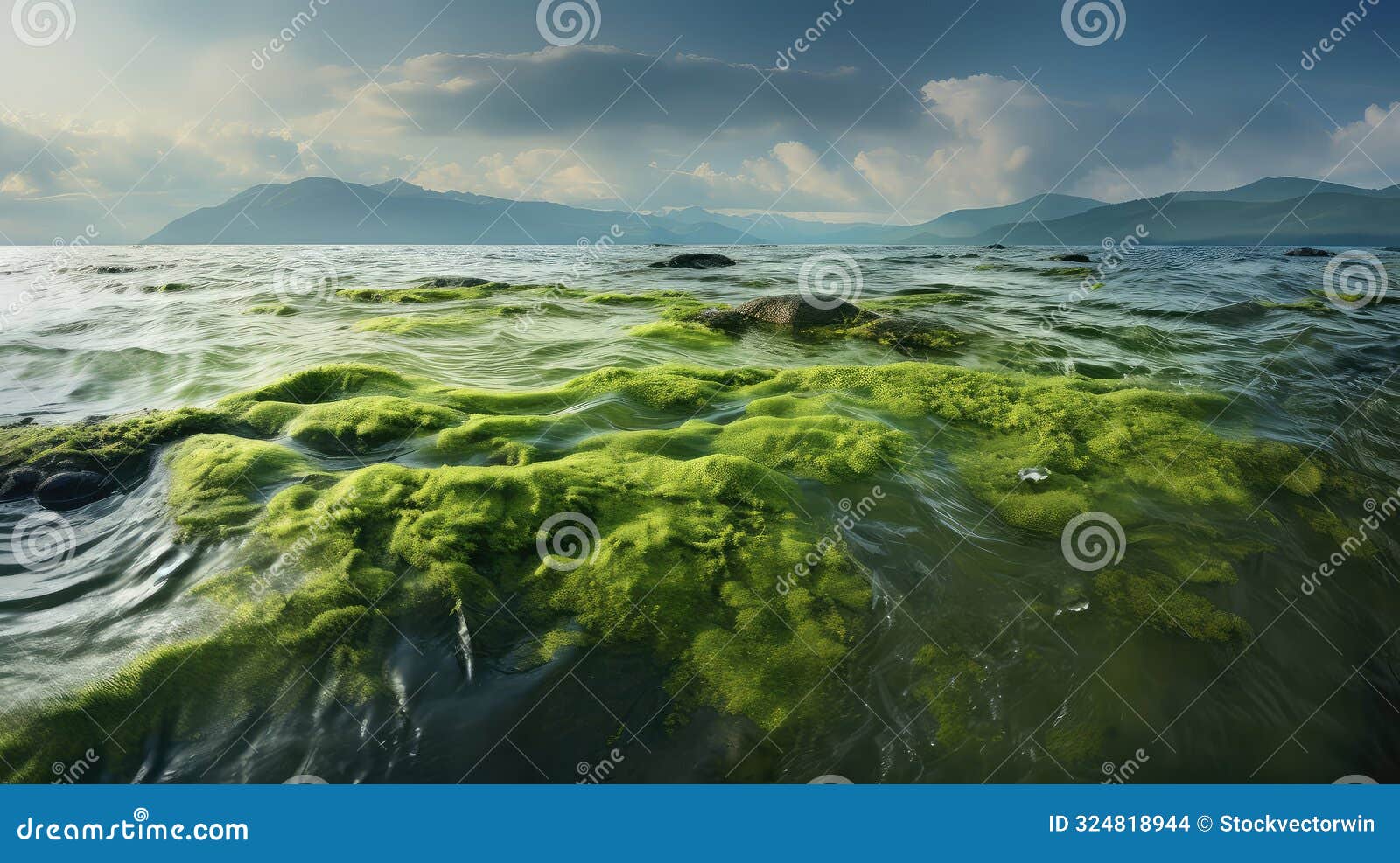 Ecosystem sea algae stock illustration. Illustration of nutrient ...
