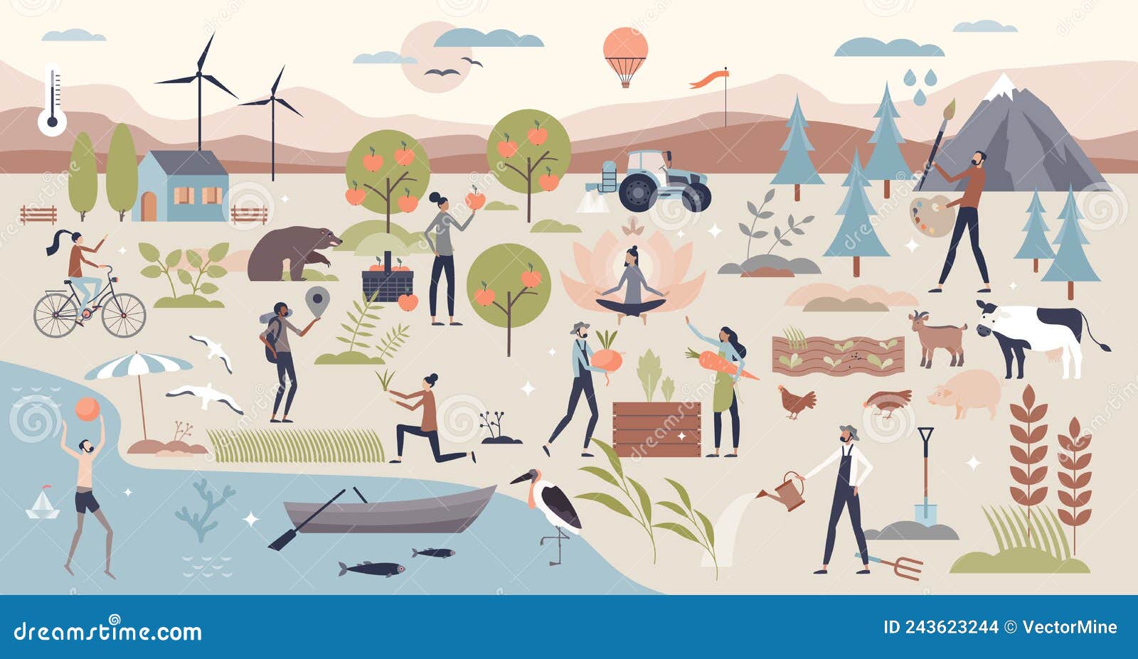 Ecosystem Services Brochure Template Layout. Nature Resources. Flyer ...