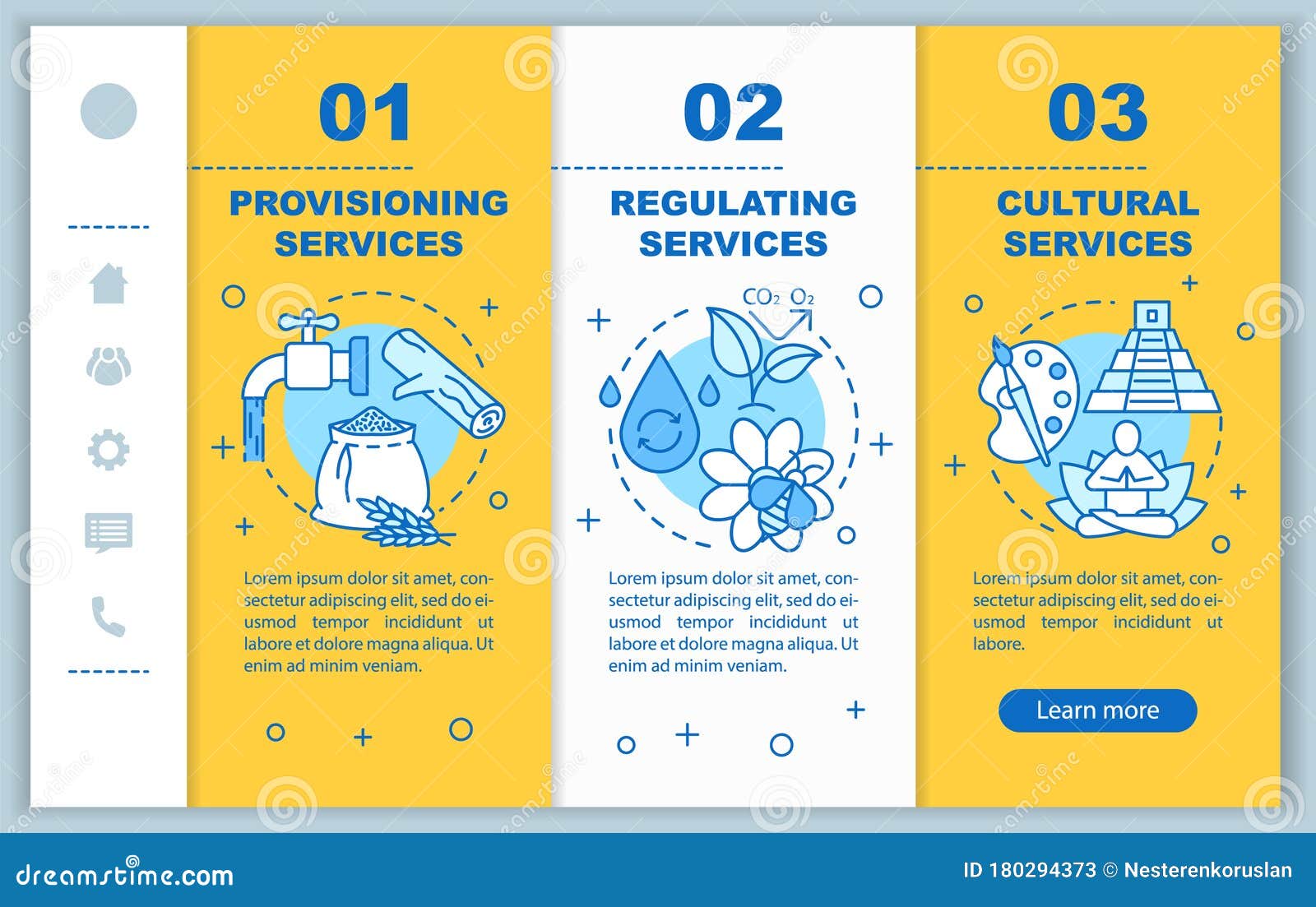 Ecosystem Services Brochure Template Layout. Agriculture. Flyer ...