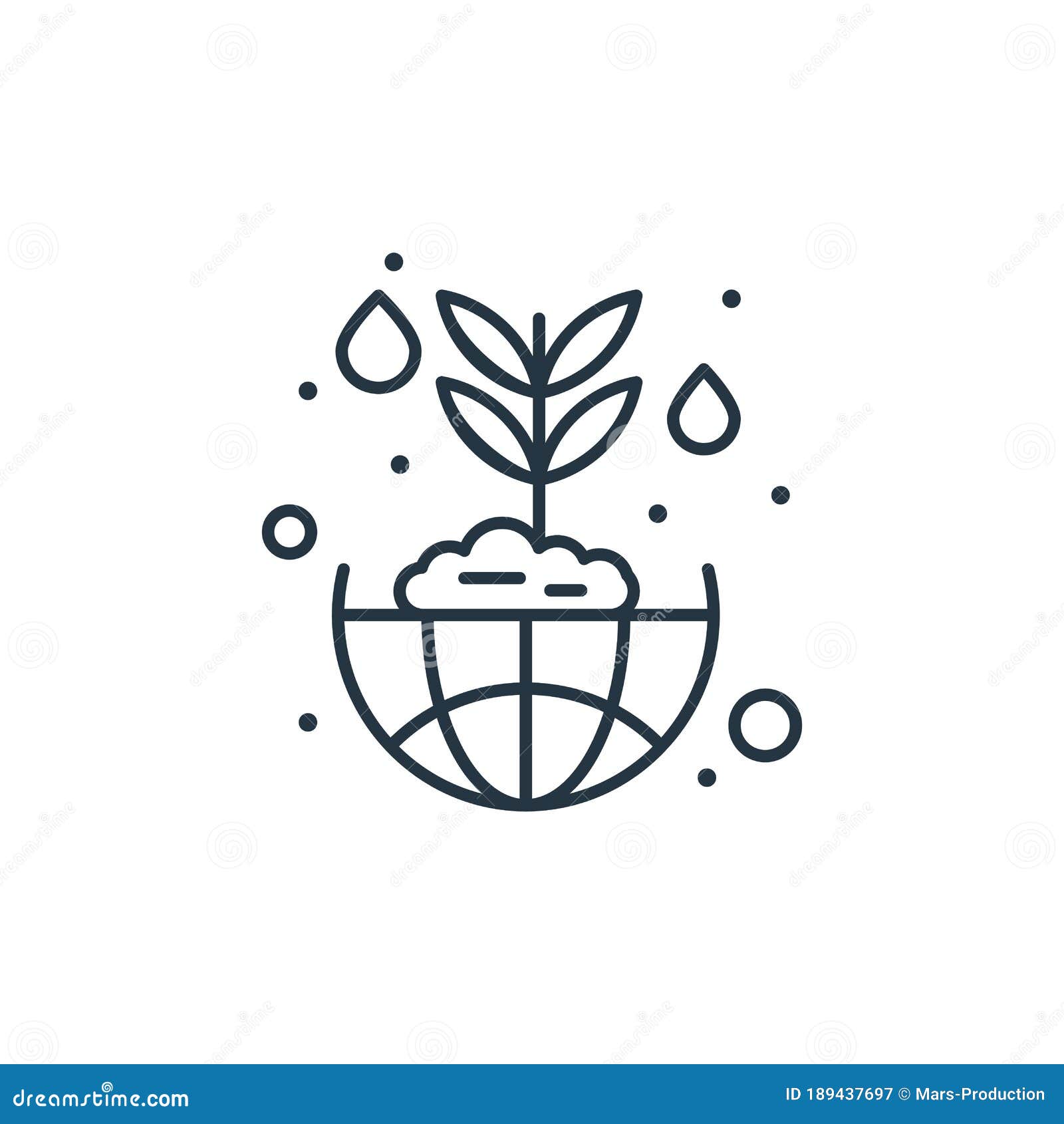 Ecosystem Vector Icon Isolated on White Background. Outline, Thin Line ...