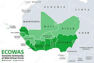 ECOWAS, Economic Community of West African States, Member States ...
