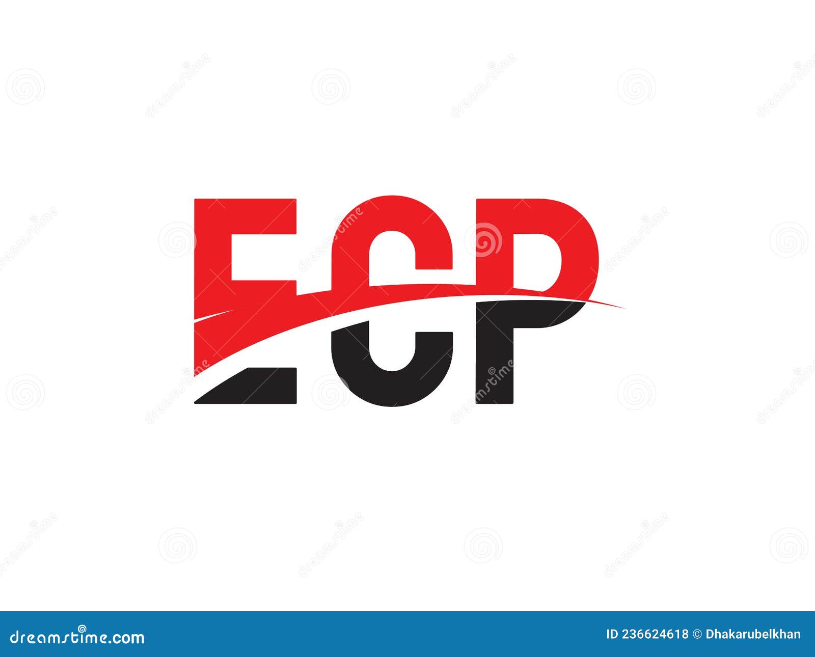 ECP Letter Initial Logo Design Vector Illustration Stock Vector ...