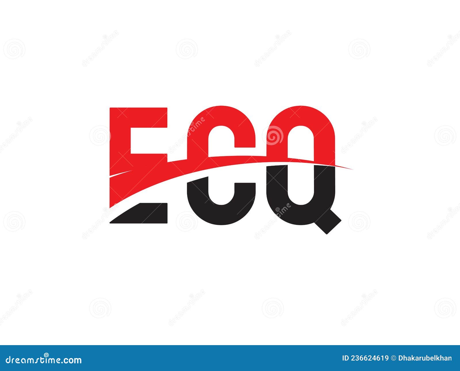ECQ Letter Initial Logo Design Vector Illustration Stock Vector ...