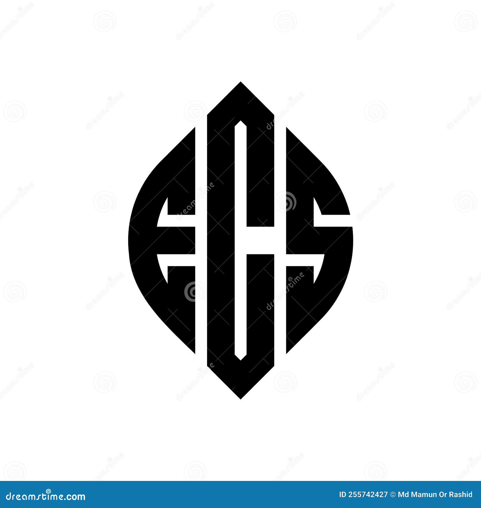 ECS Circle Letter Logo Design with Circle and Ellipse Shape. ECS ...