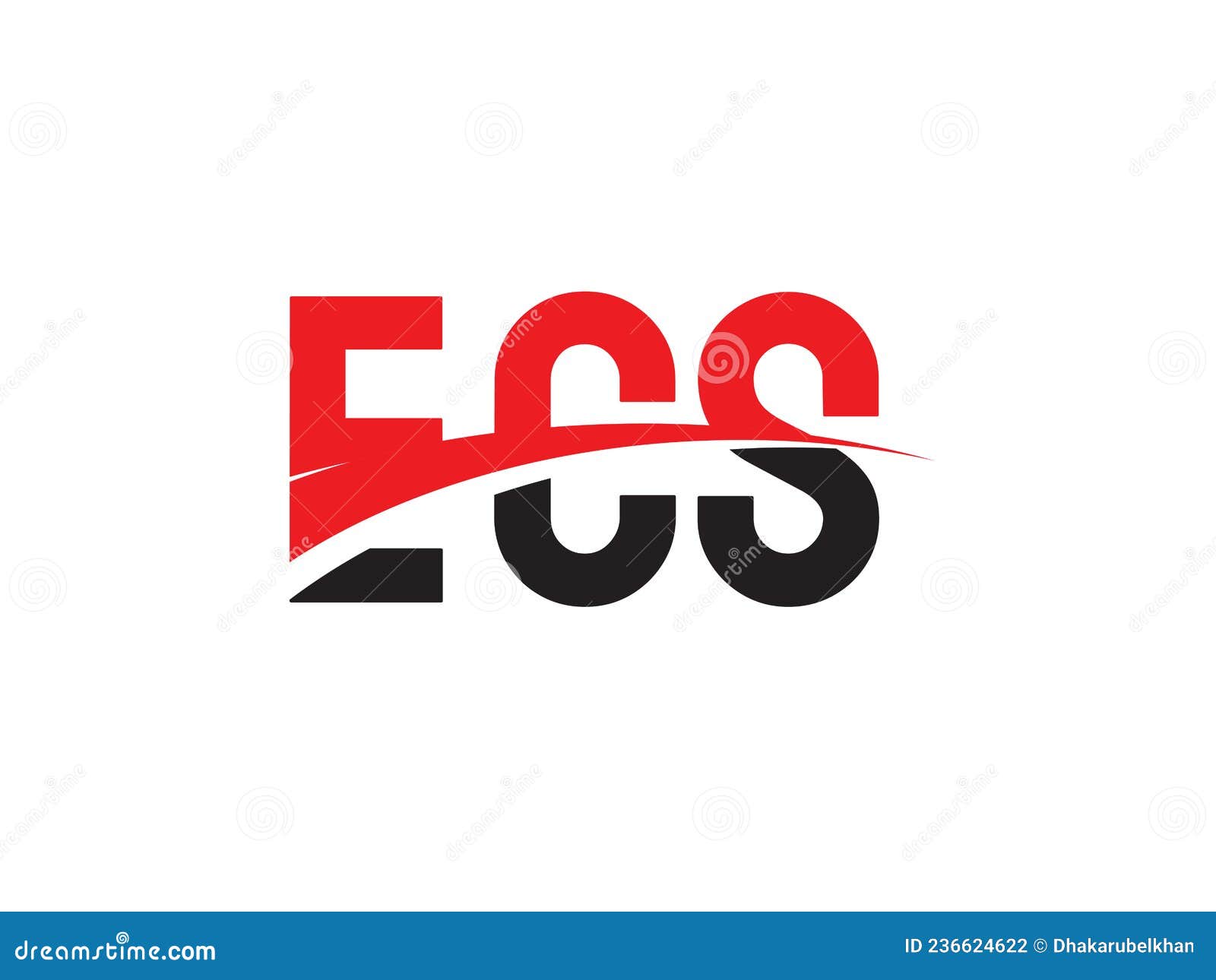 ECS Letter Initial Logo Design Vector Illustration Stock Vector ...