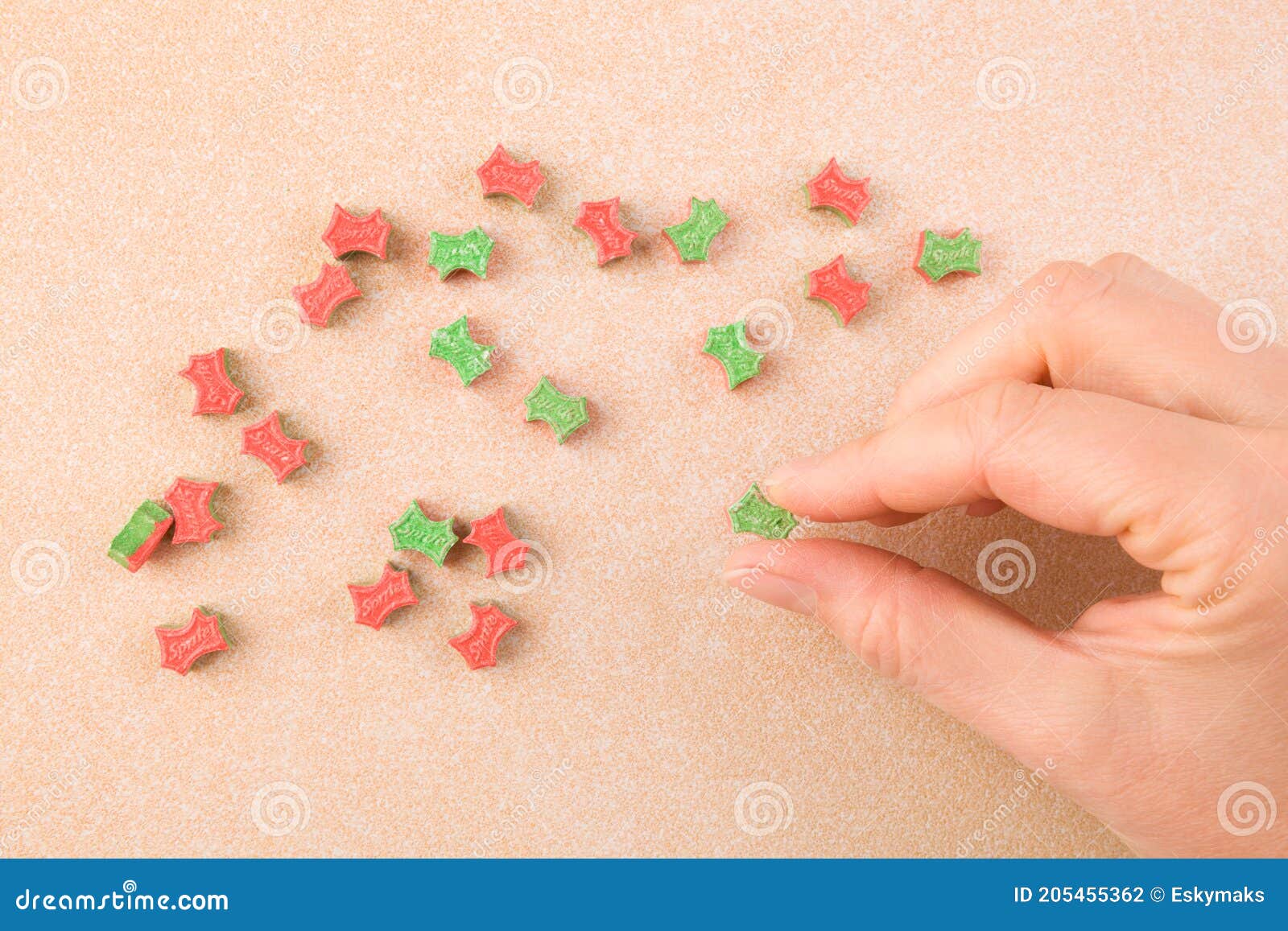 Ecstasy in female hand stock photo. Image of trauma - 205455362
